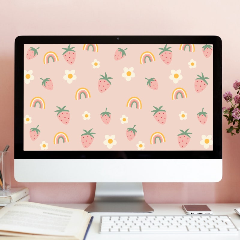 Desktop Screensaver Pink - Etsy