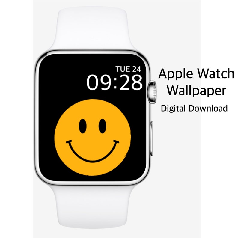 APPLE WATCH FACE Smiley Apple Watch Charms Trendy Watch - Etsy