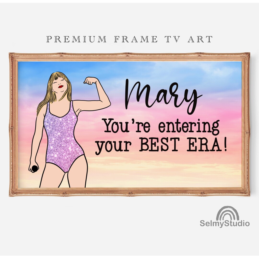 TAYLOR SWIFT FRAME Tv Art Personalized Swift Birthday Tv Art Custom ...
