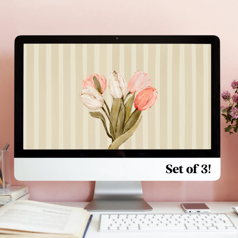 Tulip Wallpaper - Etsy