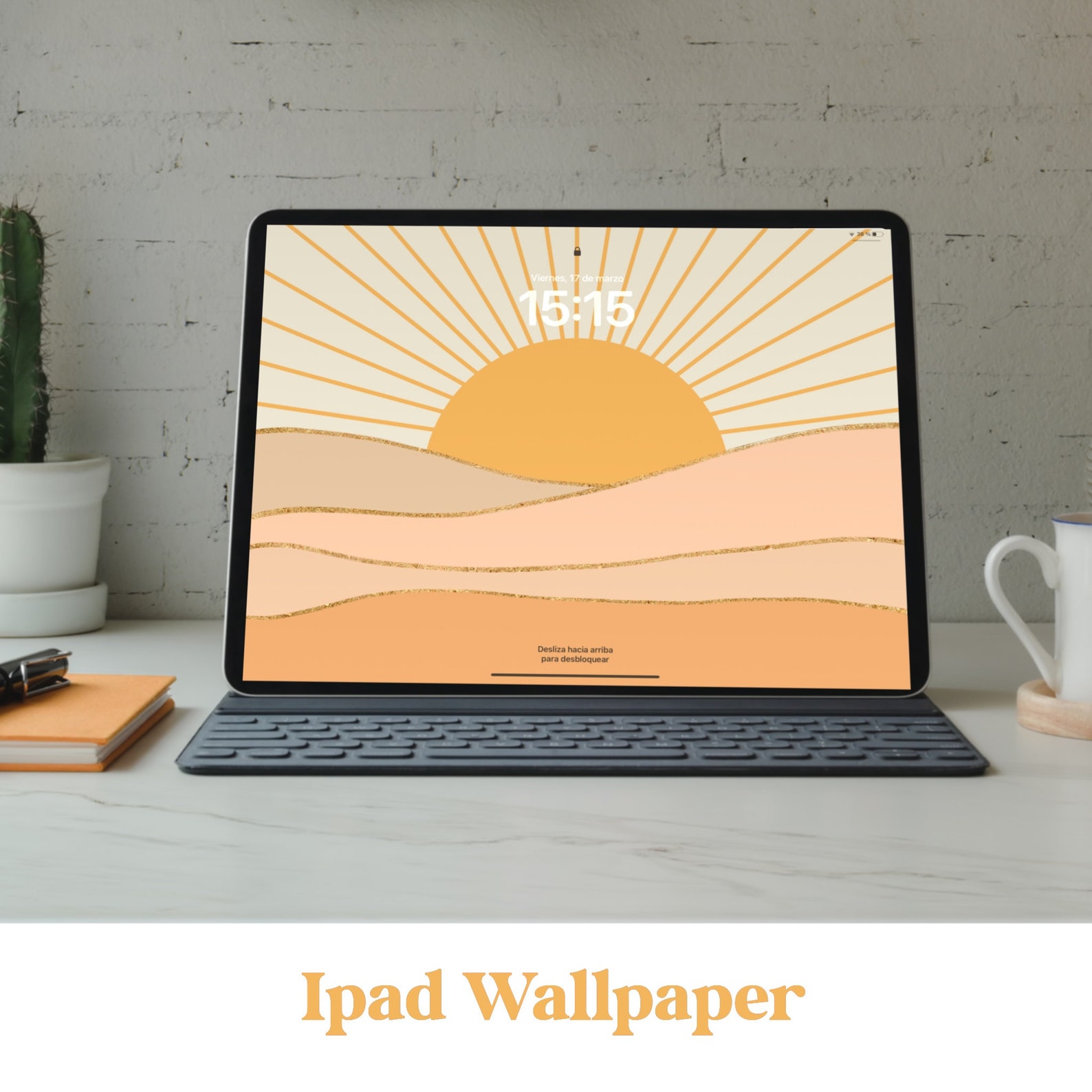 Boho Aesthetic IPAD WALLPAPER Sunrise Tablet Balcground - Etsy