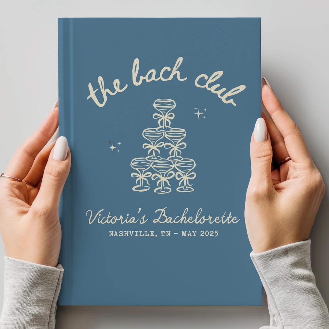 The Bach Club Bachelorette Party Guestbook Custom Bachelorette Party ...
