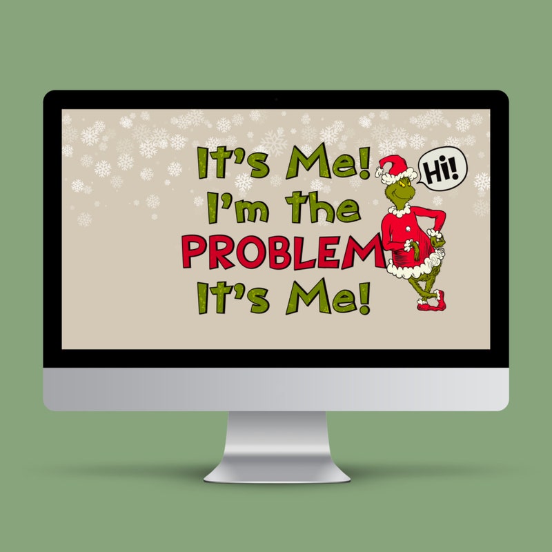 Grinch Computer Decor - Etsy