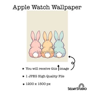 Easter Apple Watch Wallpaper Cute Bunny Apple Watch Face Digital ...