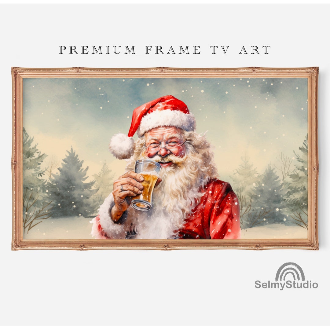 Samsung Frame Joke, TV Art Christmas FUN, Christmas Humor Santa ...