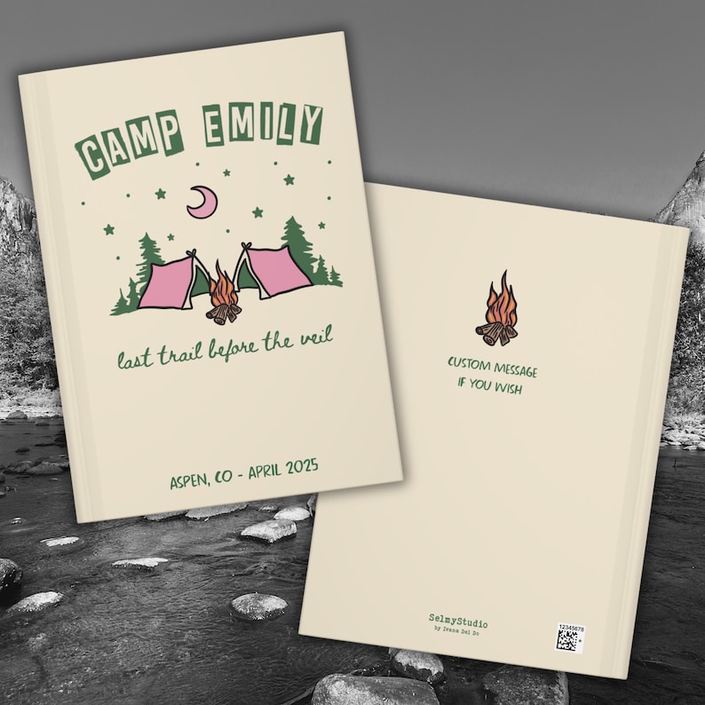 CAMP BACHELORETTE BOOK Camping Bachelorette Party Keepsake Scrapbook ...