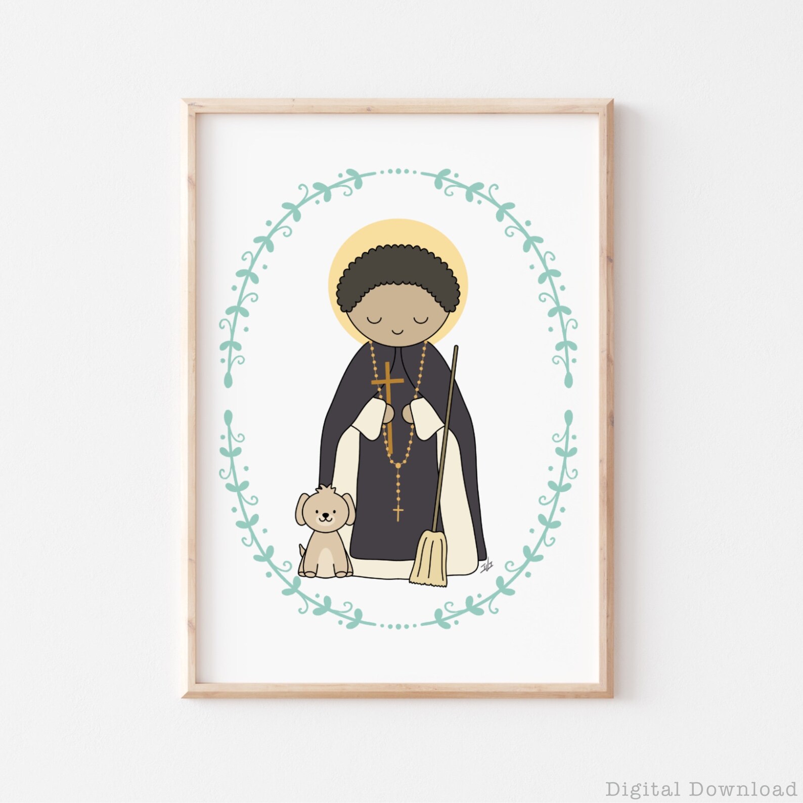 St. Martin De PORRES Saint Martin De Porres Printable Wall - Etsy