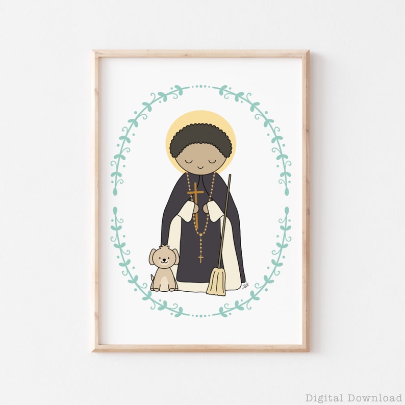 St. Martin De PORRES Saint Martin De Porres Printable Wall - Etsy