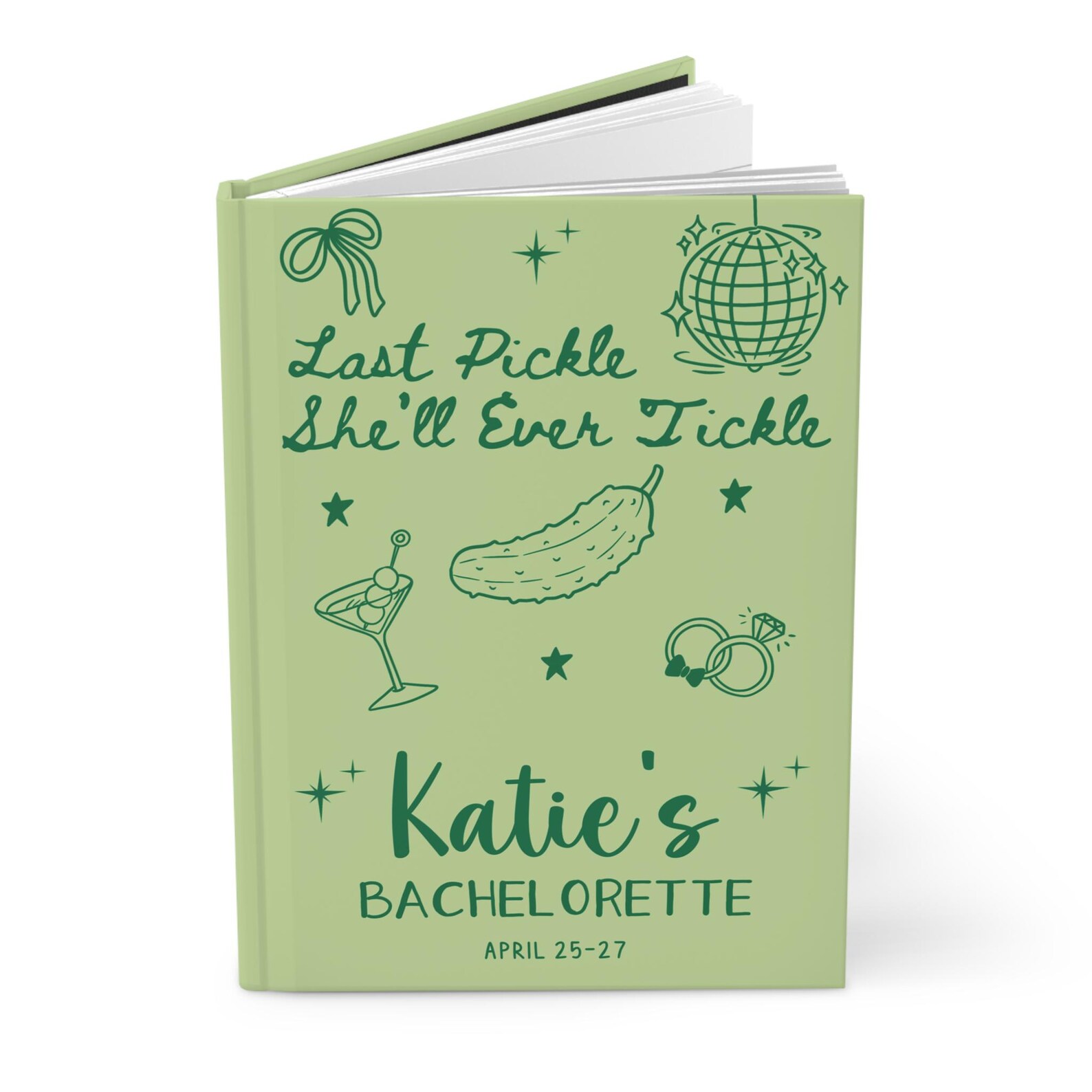 Last Pickle Bachelorette Party Book Funny Last Pickle She’ll Ever ...