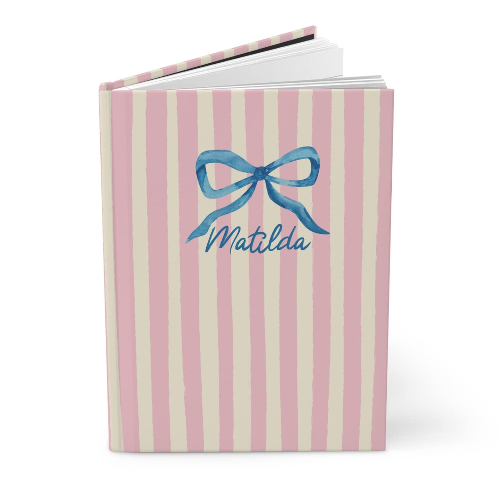 COQUETTE JOURNAL Personalized Black BOW Trendy-girl Aesthetics Journal ...
