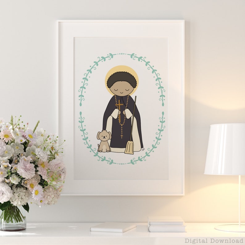 St. Martin De PORRES Saint Martin De Porres Printable Wall - Etsy