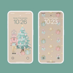 Nutcracker Christmas PHONE WALLPAPER, Cute Christmas iPhone Background ...