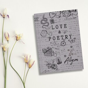 Personalized POETRY JOURNAL Custom Poem Book, WRITING Book, Poetry ...