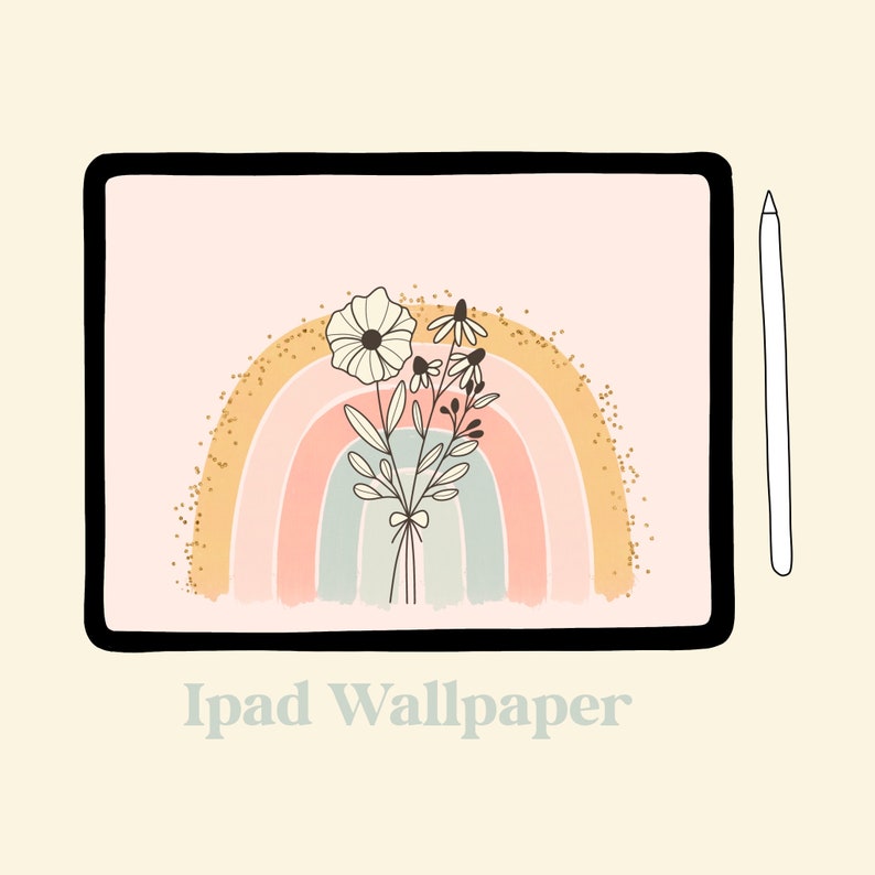 Aesthetic Ipad Wallpaper Rainbow Background Instant Download - Etsy
