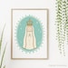 Our Lady of FATIMA Digital Print Catholic Wall Art Virgin - Etsy