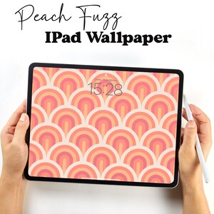 Peach Fuzz Aesthetic DESKTOP WALLPAPER Neutral Rainbow Laptop ...