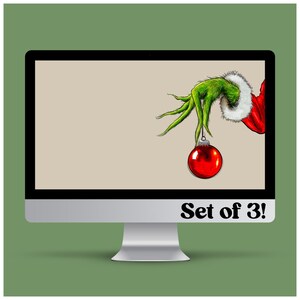 GRINCH WALLPAPER Desktop GRINCH Wallpaper Background Grinch, 3 Colors ...