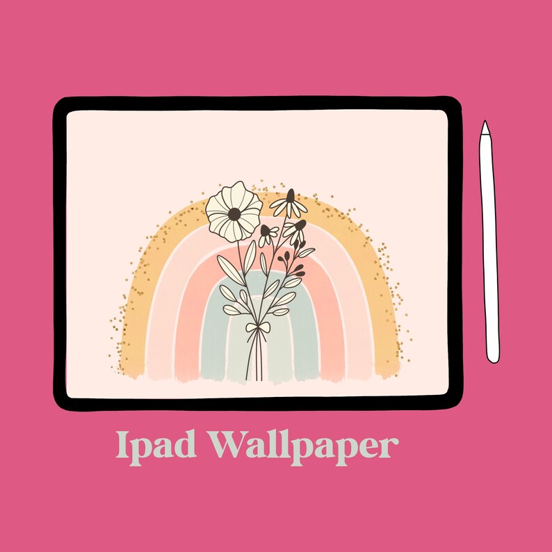 Aesthetic Ipad Wallpaper Rainbow Background Instant Download - Etsy