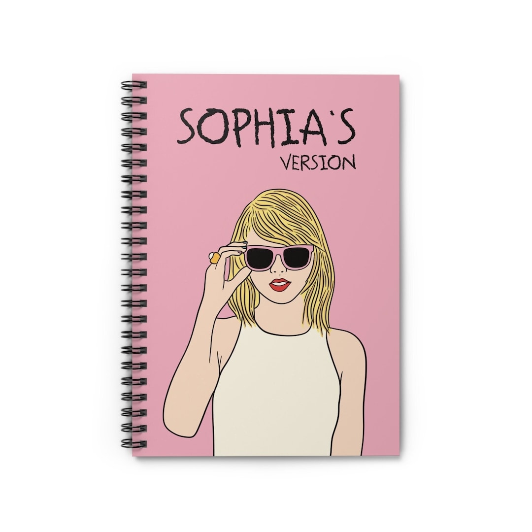 Personalized TAYLOR SWIFT Notebook, Swiftie Notebook, Taylor Swiftie ...