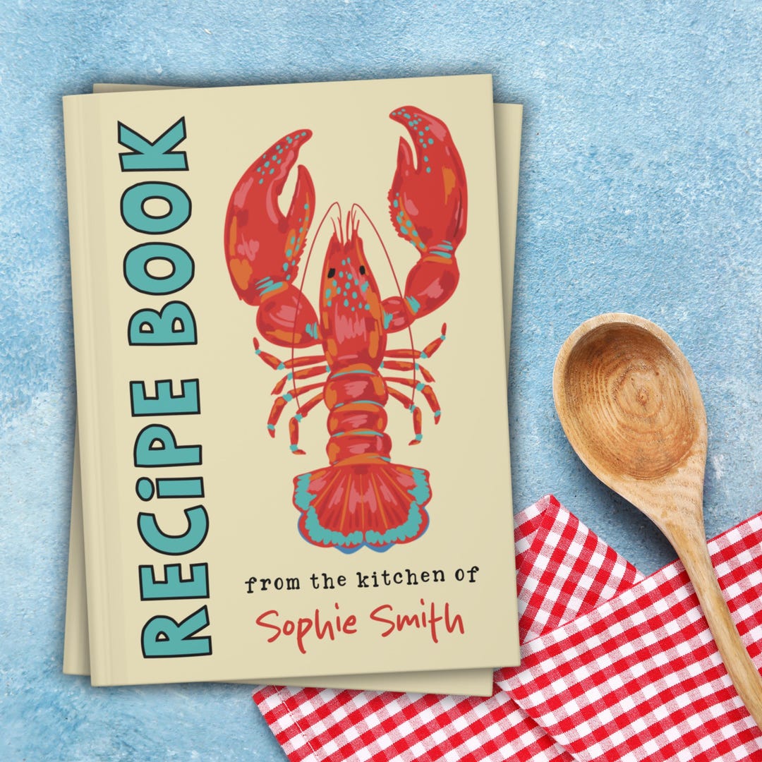 Personalized Recipe Book Custom Family Cookbook Kitchen Gift for Mom ...