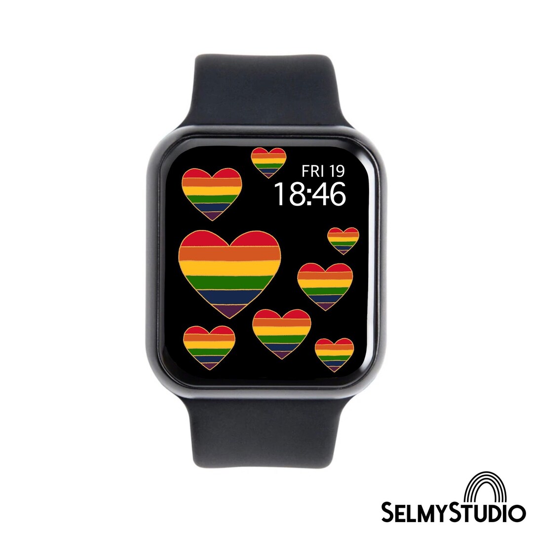 PRIDE Apple Watch Face Wallpaper LGBT Apple Watch Wallpaper - Etsy
