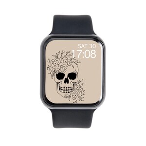 SKULL Apple Watch Face Wallpaper, Halloween Watch Face Wallpaper ...