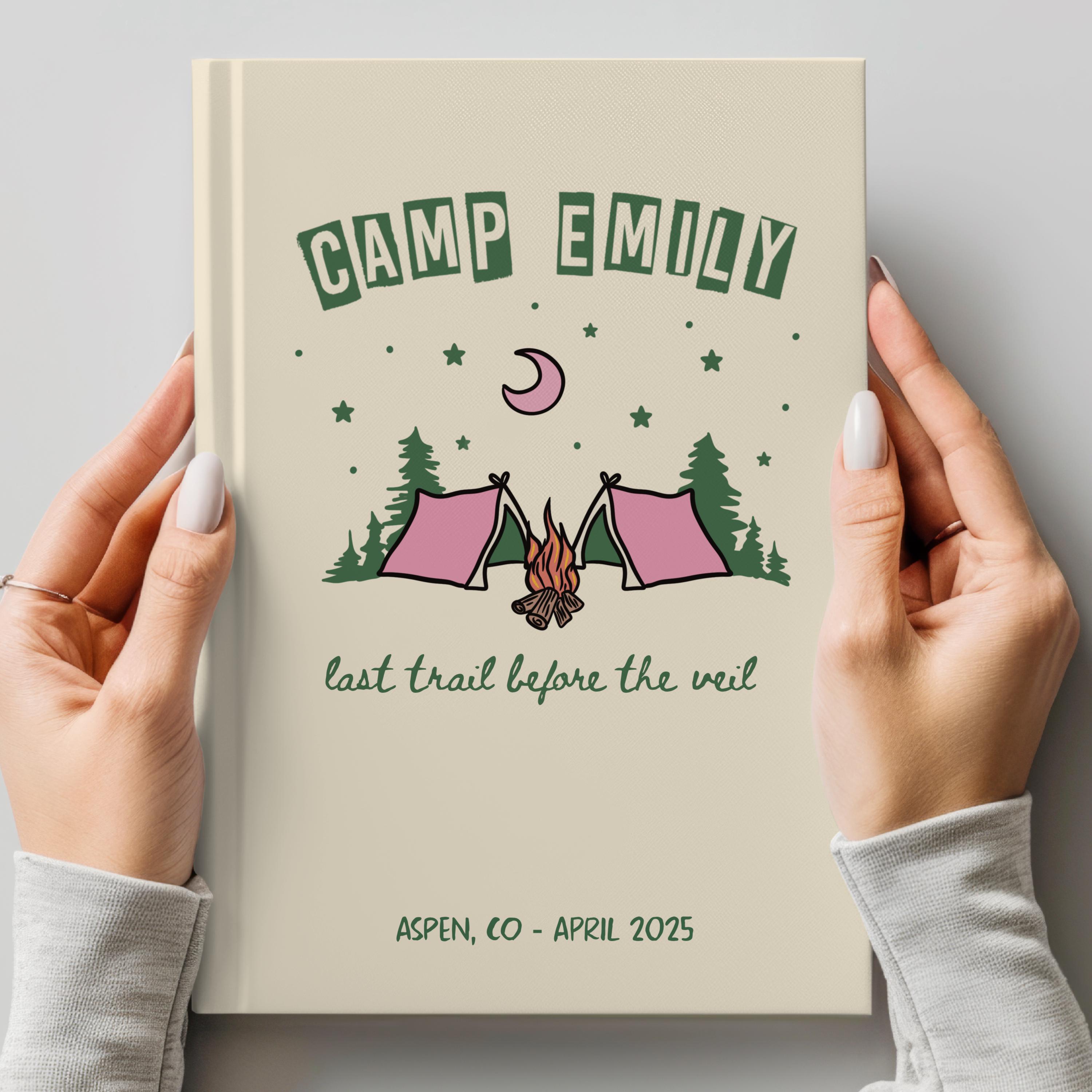 CAMP BACHELORETTE BOOK Camping Bachelorette Party Keepsake Scrapbook ...