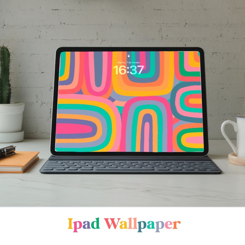 RAINBOW iPad Wallpaper, iPad Background Rainbow Wallpaper Aesthetic ...