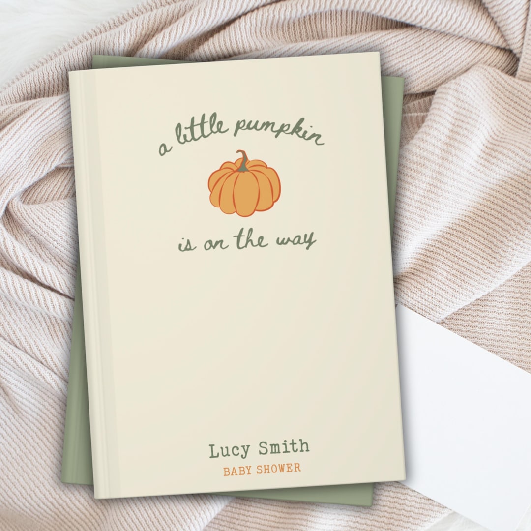 Little Pumpkin Halloween Baby Shower Guest Book: Autumn Keepsake Memory ...