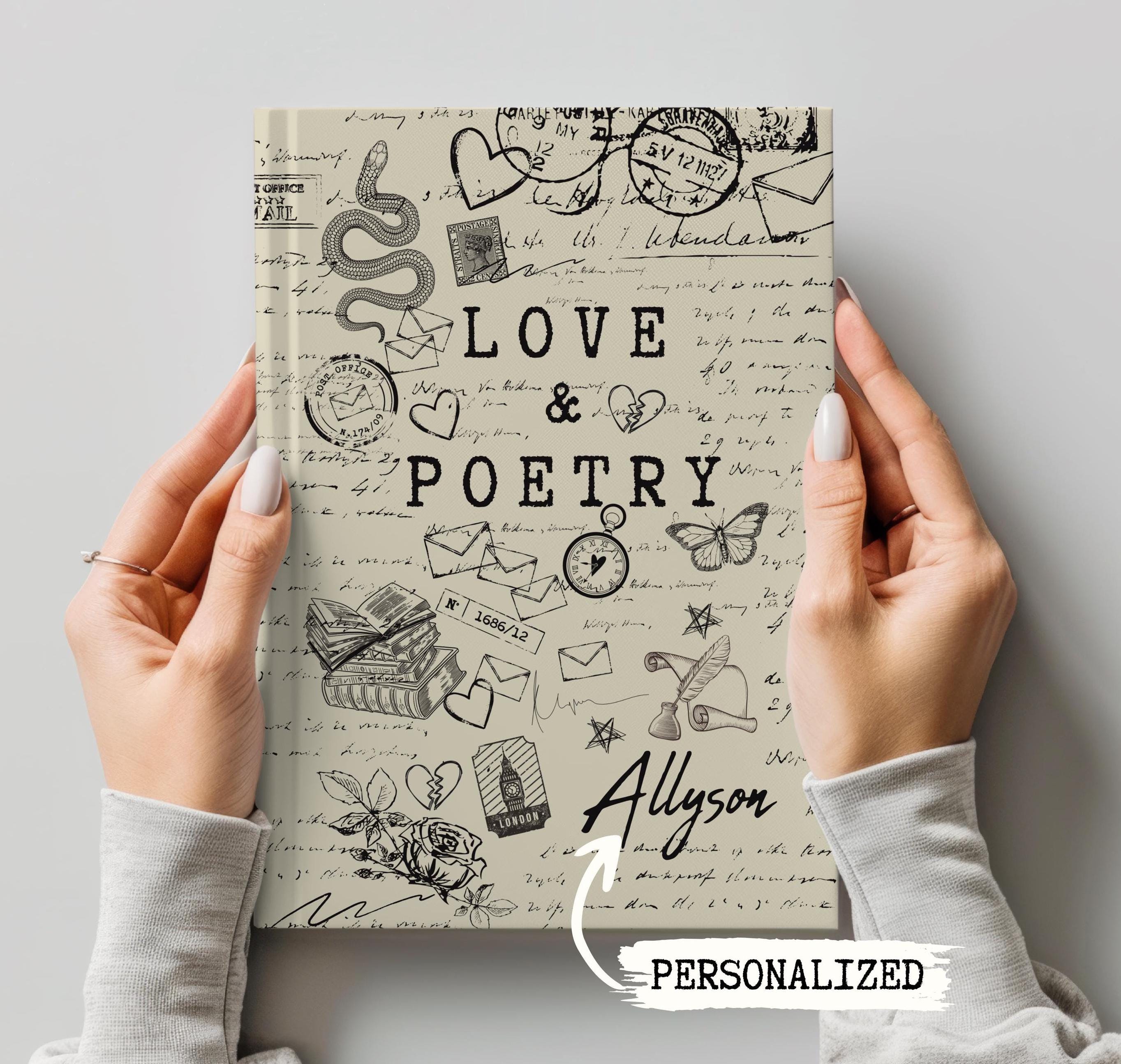 Personalized POETRY Journal, Custom Poetry Book, Personalized Notebook ...