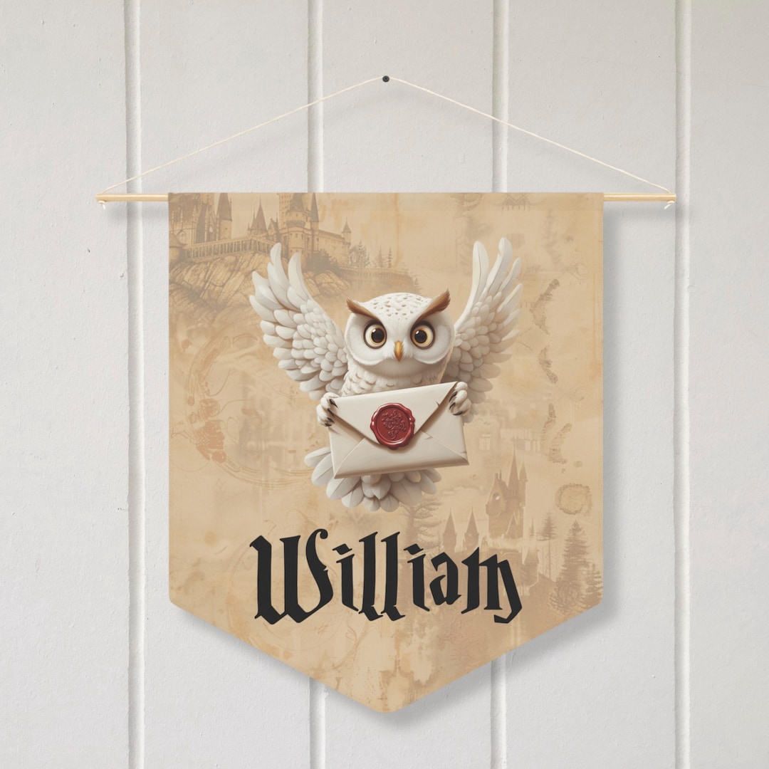 WIZARD CASTLE Personalized Pennant Sign Book Lover Kids Room Decor - Etsy