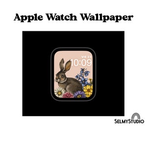 EASTER BUNNY Apple Watch Wallpaper Easter Watch Face Spring Wallpaper ...