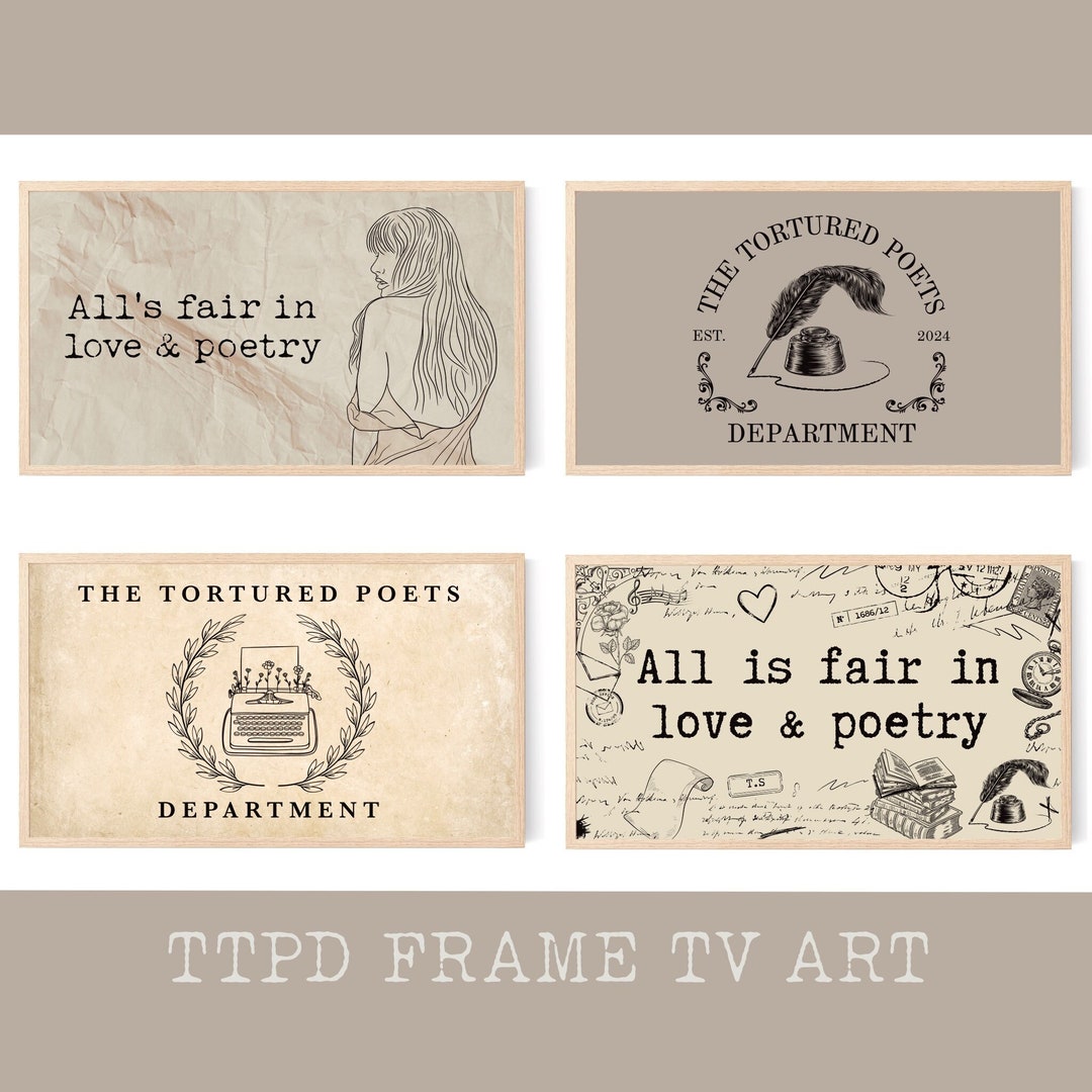Frame Tv Art, Taylor Swift Decor, Frame Tv Art, TTPD Home Decor ...