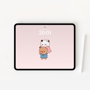 IPad Wallpaper Kawaii, Cute iPad Wallpaper, Pink iPad Background Kawaii ...