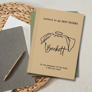 PET MEMORIAL Journal , Dog Loss Grief, Rainbow Bridge Gift, Pet ...