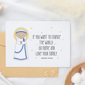 Mother Teresa of Calcutta, Catholic Print, Mother Teresa Quote ...