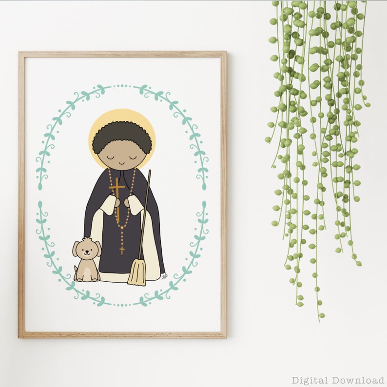 St. Martin De PORRES Saint Martin De Porres Printable Wall - Etsy