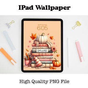 IPad Fall Autumn Wallpaper Halloween iPad Wallpaper Book Lover Fall ...