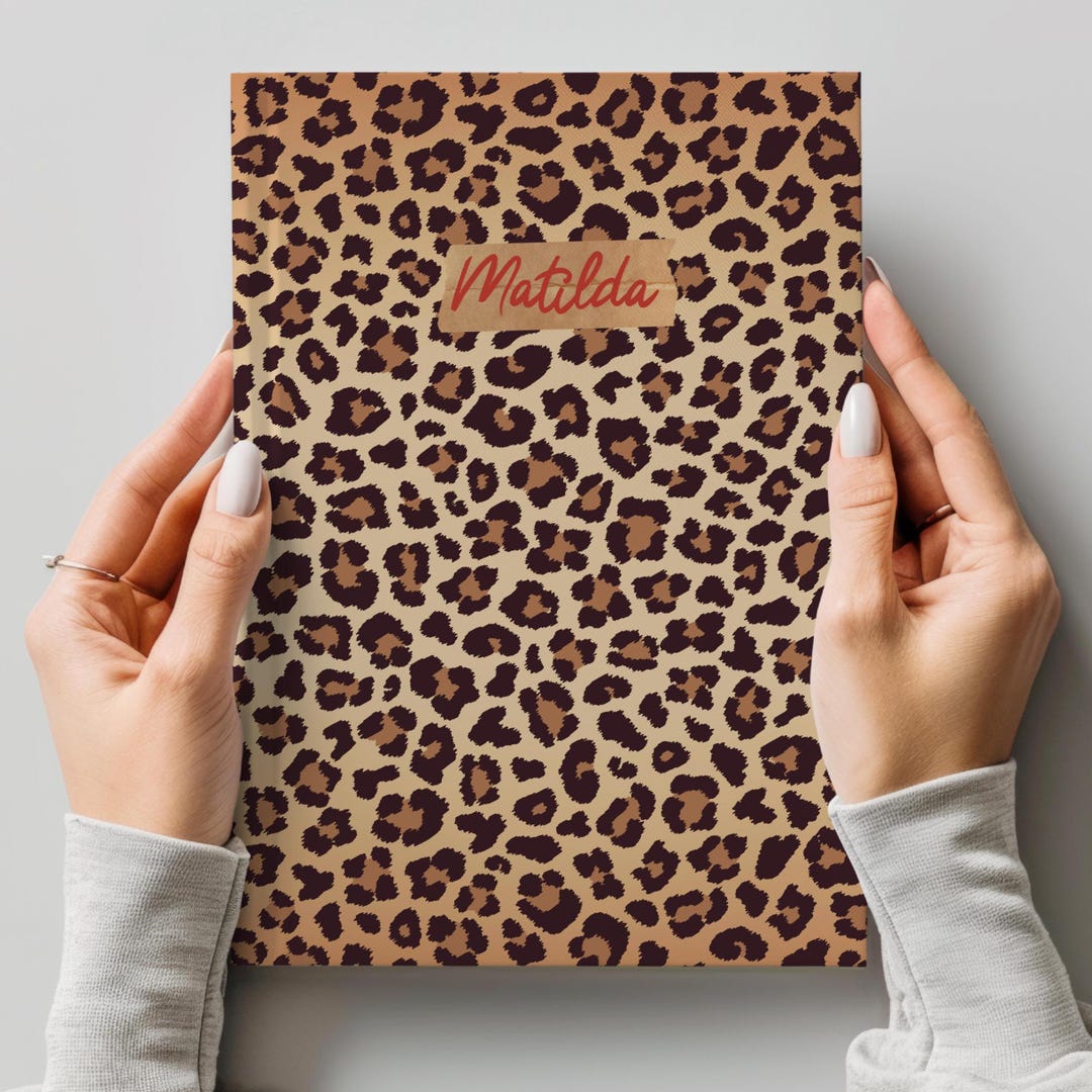 Personalized ANIMAL PRINT Journal LEOPARD Custom Notebook Gift for ...