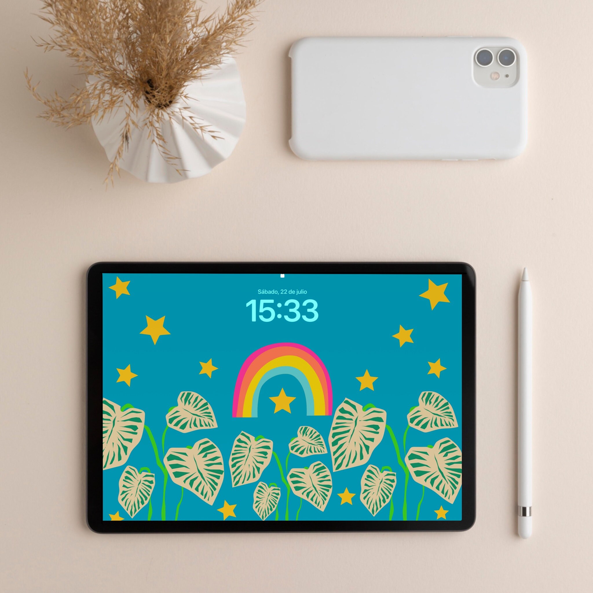 Floral iPad Wallpaper, iPad Background Wallpaper, iPad Aesthetic ...