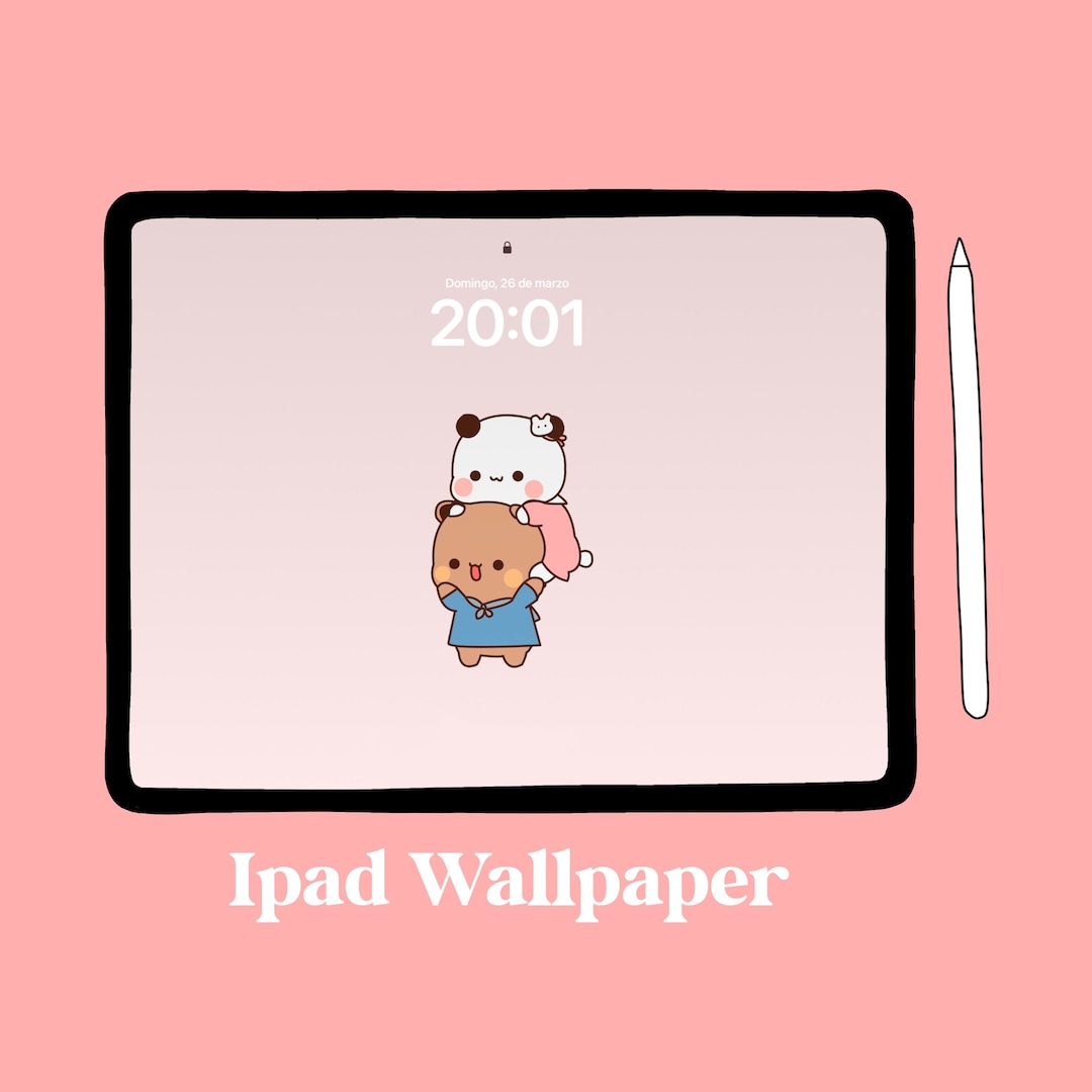 IPad Wallpaper Kawaii, Cute iPad Wallpaper, Pink iPad Background Kawaii ...