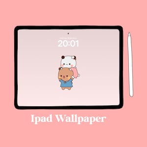 IPad Wallpaper Kawaii, Cute iPad Wallpaper, Pink iPad Background Kawaii ...