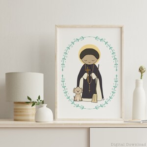 St. Martin De PORRES Saint Martin De Porres Printable Wall - Etsy