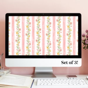 FLORAL SPRING Desktop WALLPAPER, Flowers Wallpaper Laptop Background ...