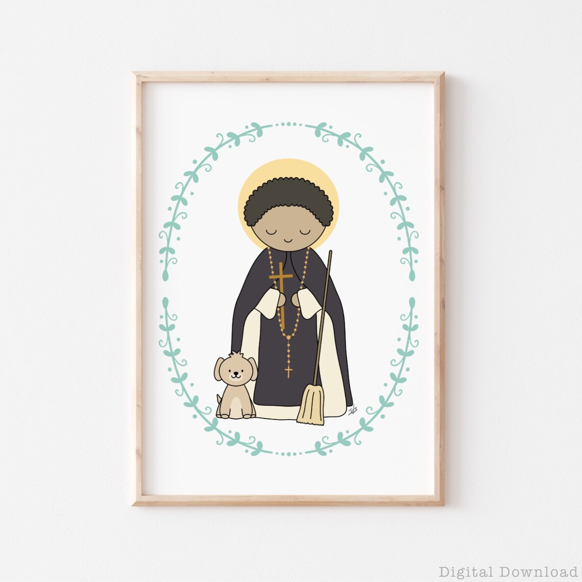 St. Martin De PORRES Saint Martin De Porres Printable Wall - Etsy
