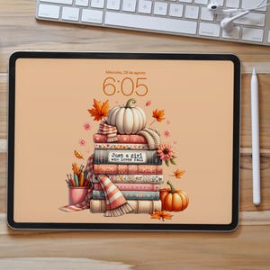 IPad Fall Autumn Wallpaper Halloween iPad Wallpaper Book Lover Fall ...