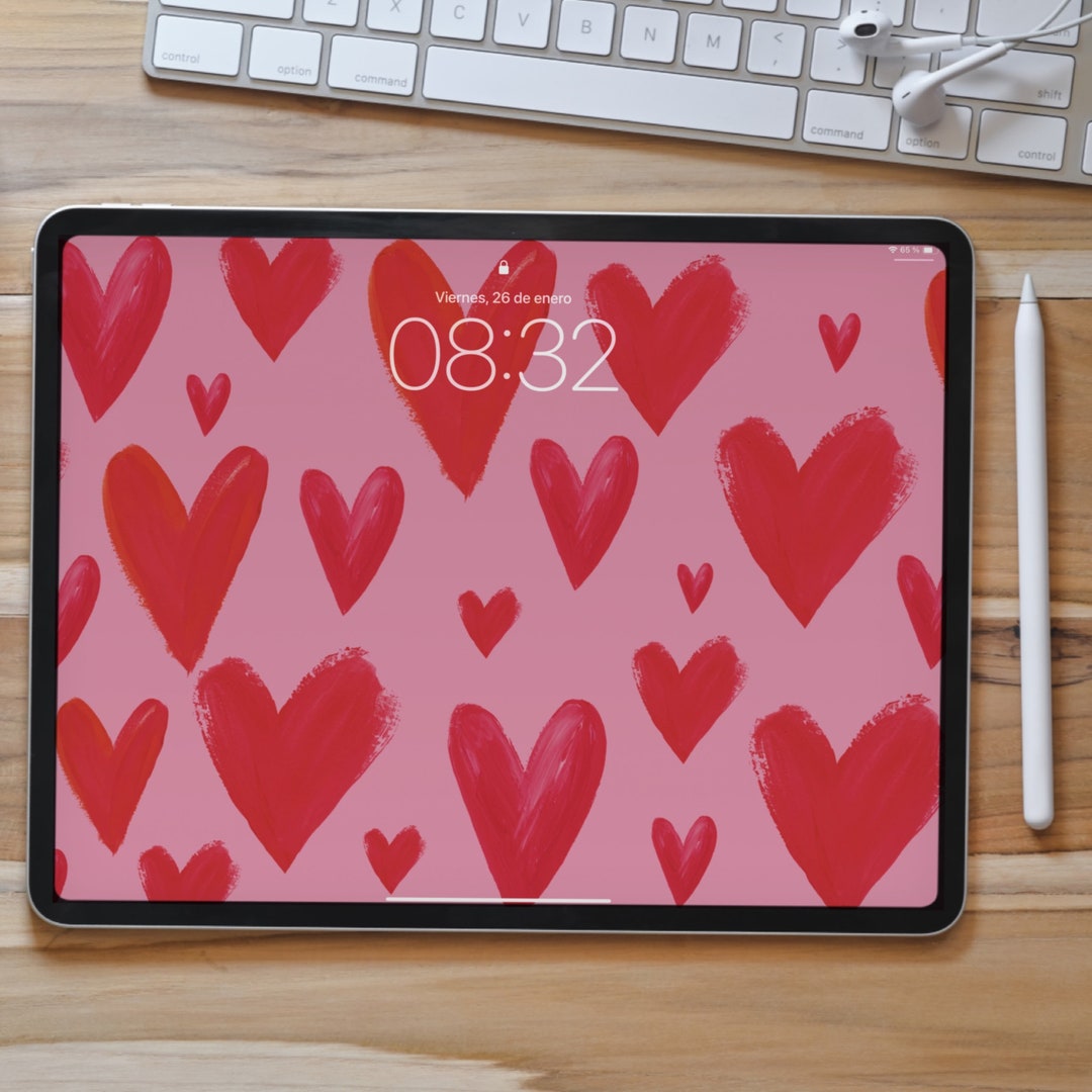 VALENTINES iPad WALLPAPER, Hearts iPad Wallpaper, Pink Wallpaper Ipad ...