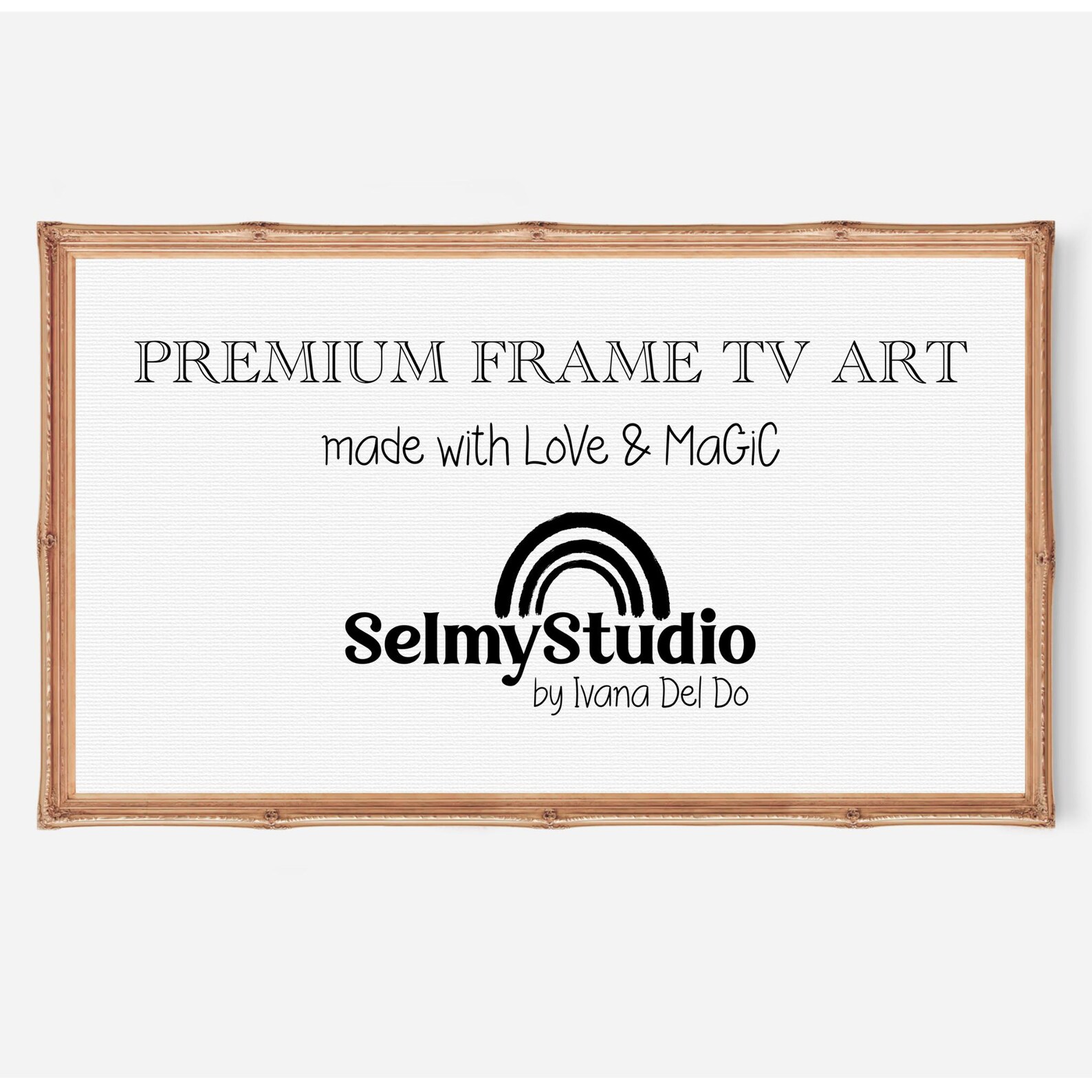 FRAME TV FRAMES Wizard Birthday Frame Tv Art Personalized Magic School ...