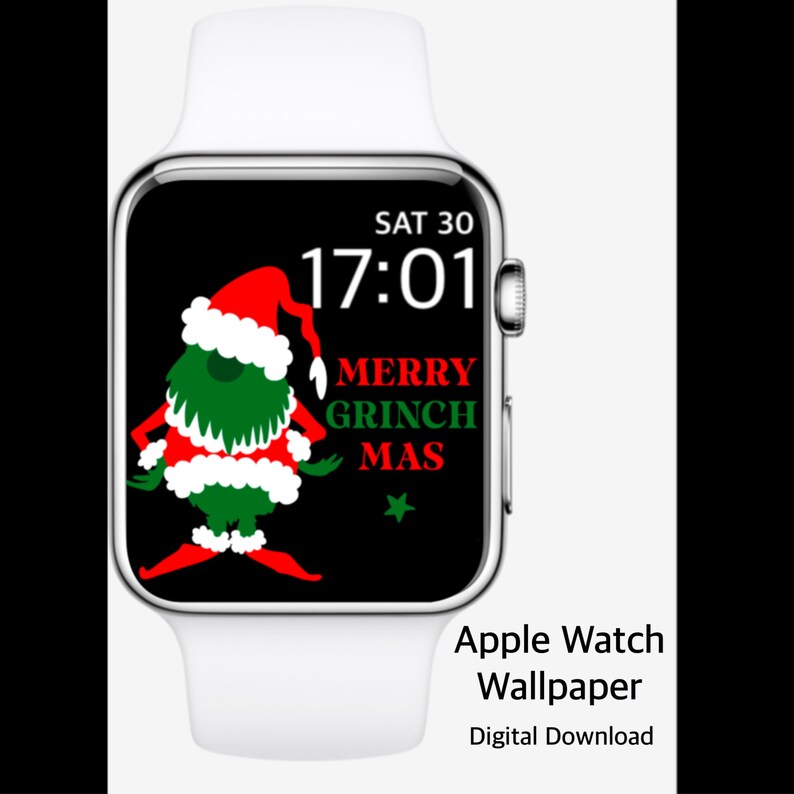 Christmas Grinch Gnome Apple Watch Face Wallpaper Apple Watch - Etsy