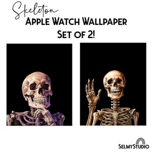 Funny Skeleton Apple WATCH Wallpaper, FALL Apple Watch Face, Autumn ...